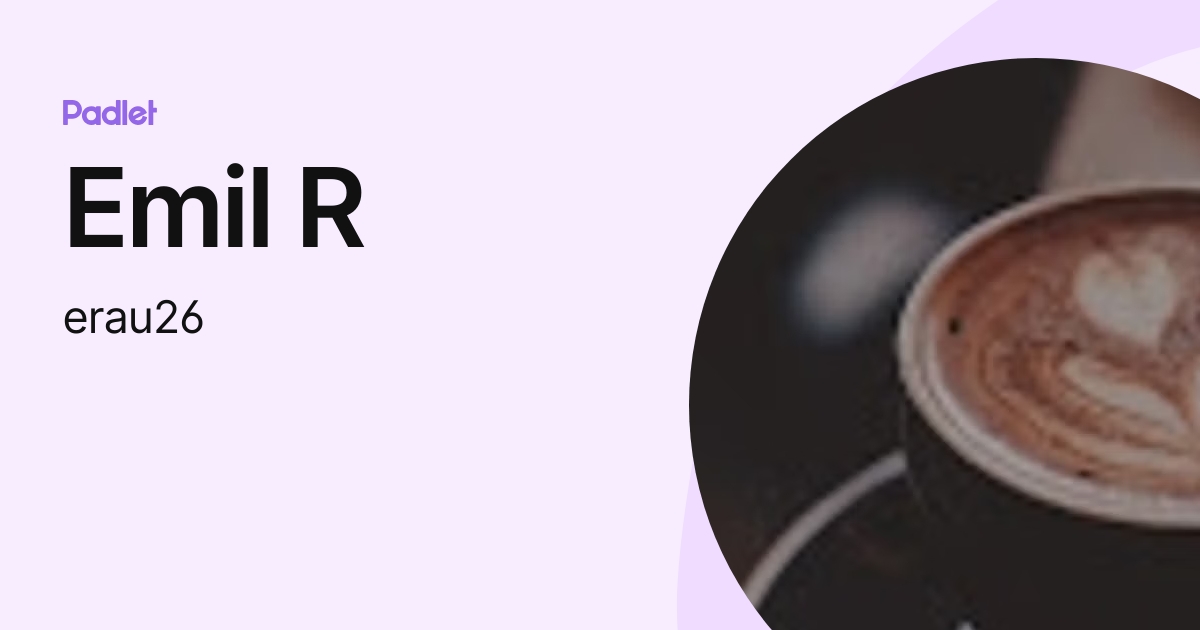 Emil R (erau26) profile | Padlet