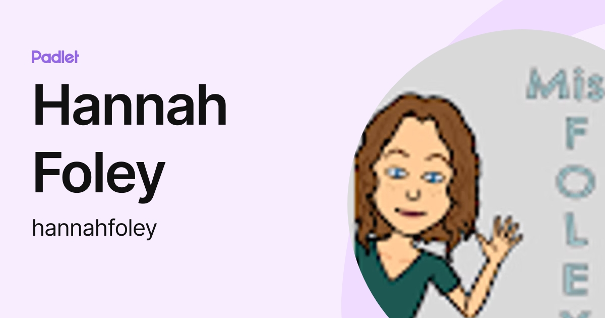 Hannah Foley (hannahfoley) profile | Padlet