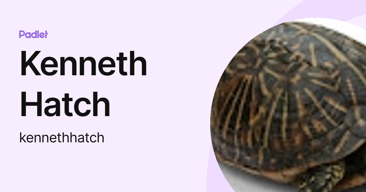 Kenneth Hatch (kennethhatch) profile | Padlet