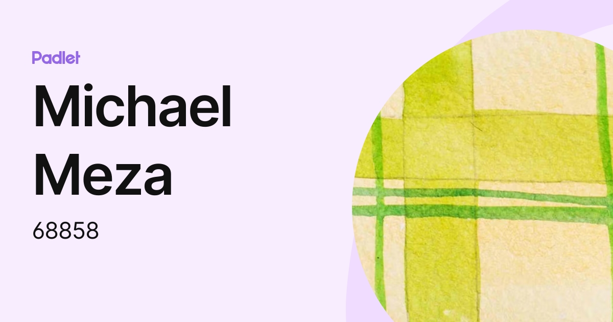 Michael Meza (68858) profile | Padlet