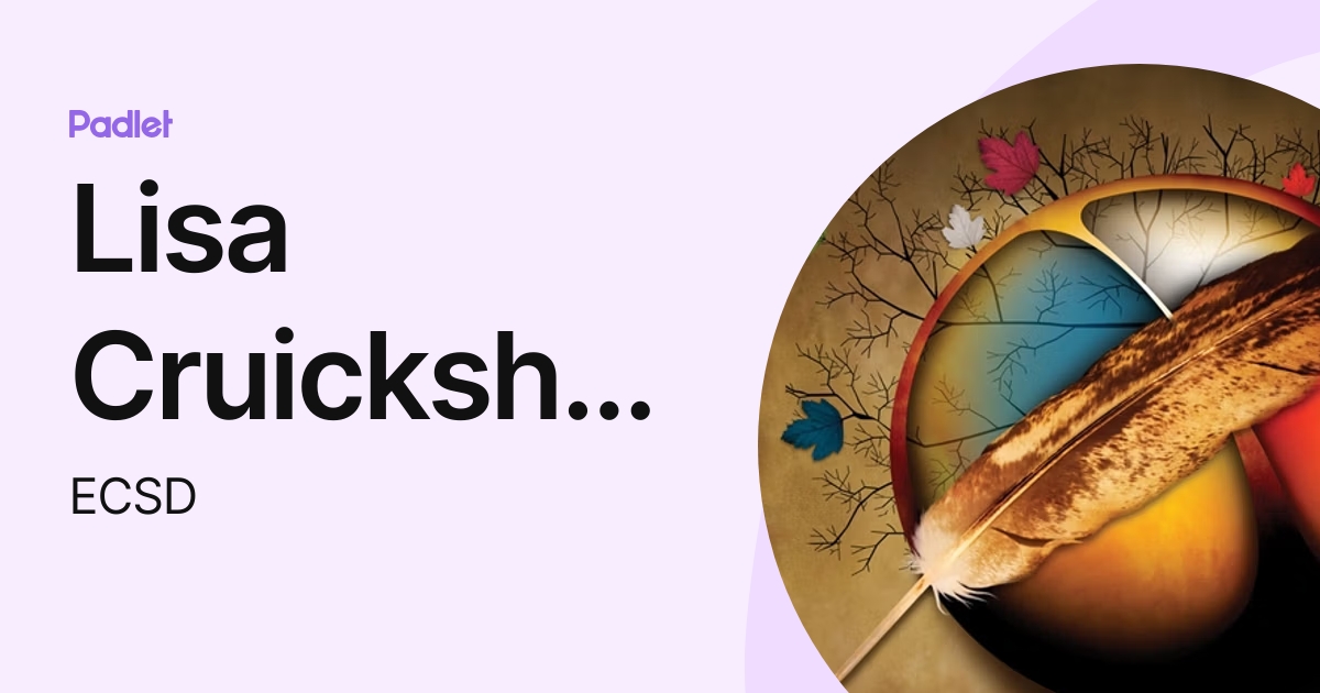 Lisa Cruickshank (ECSD) profile | Padlet
