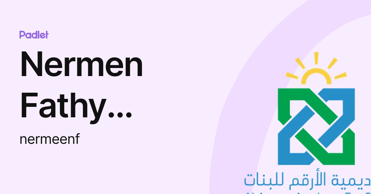 Nermen Fathy Elmasry (nermeenf) profile | Padlet