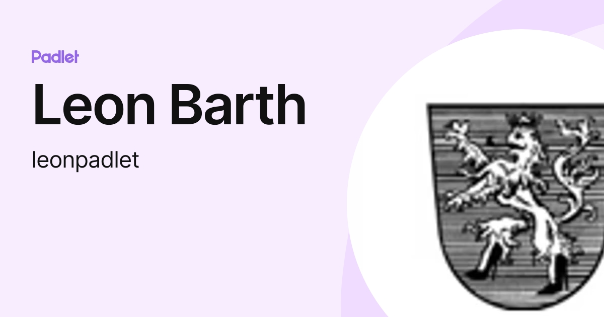 Leon Barth (leonpadlet) profile | Padlet