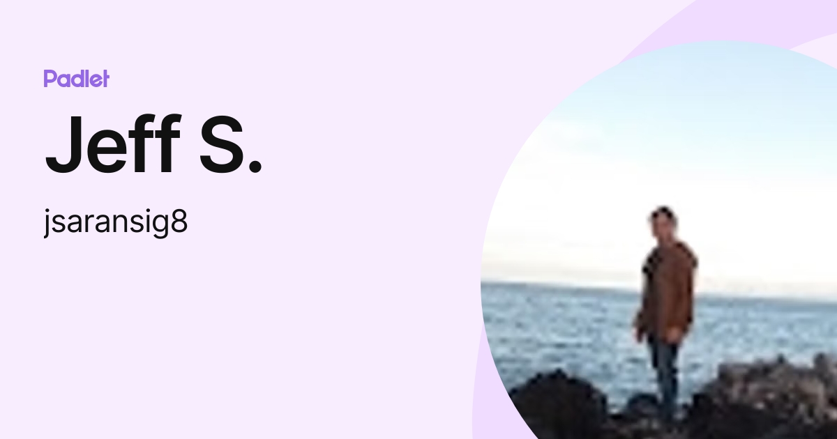 Jeff S. (jsaransig8) perfil | Padlet