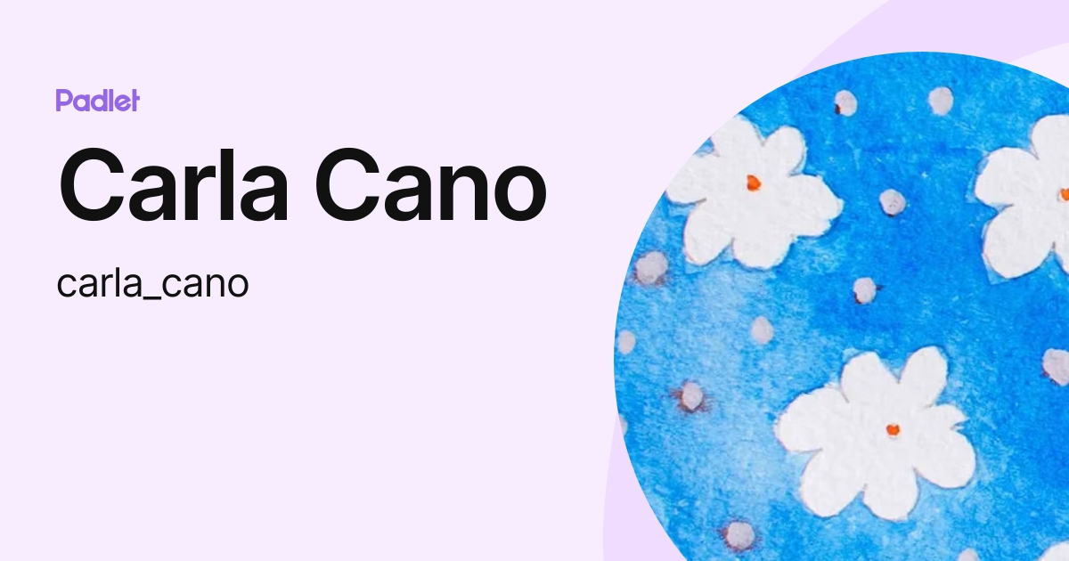 Carla Cano (carla_cano) profile | Padlet