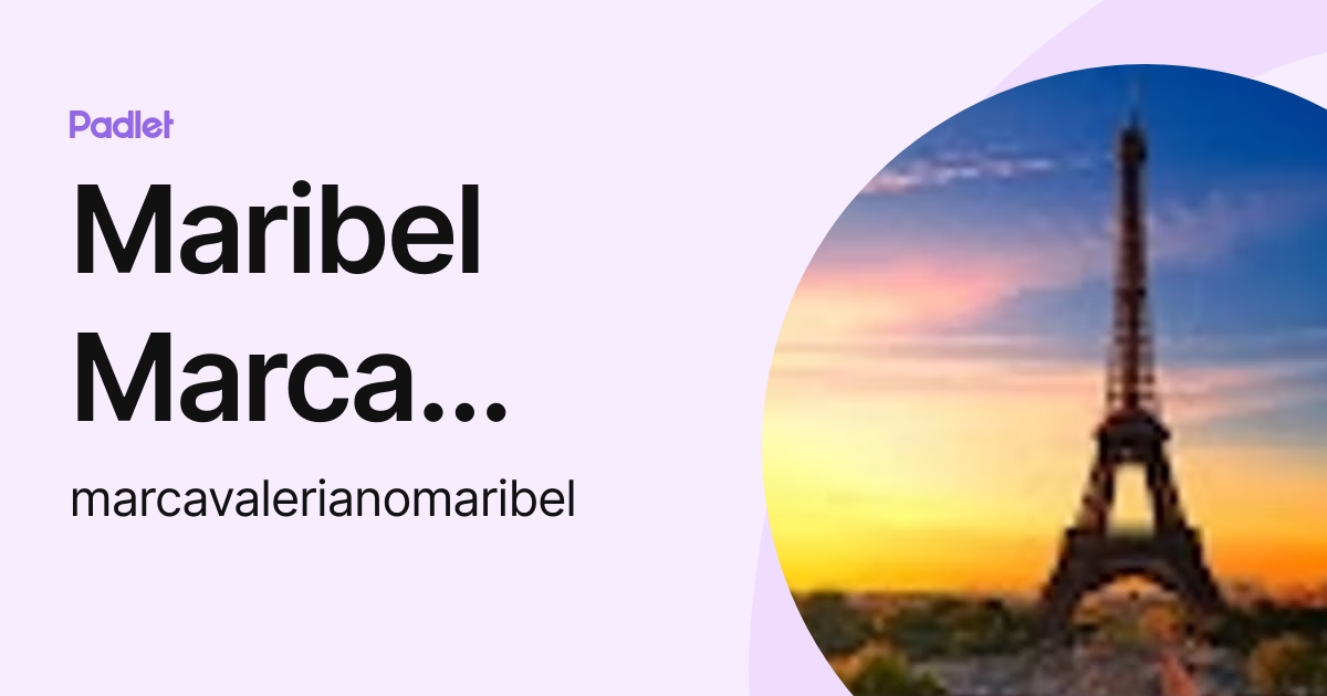 Maribel Marca valeriano (marcavalerianomaribel) profile | Padlet