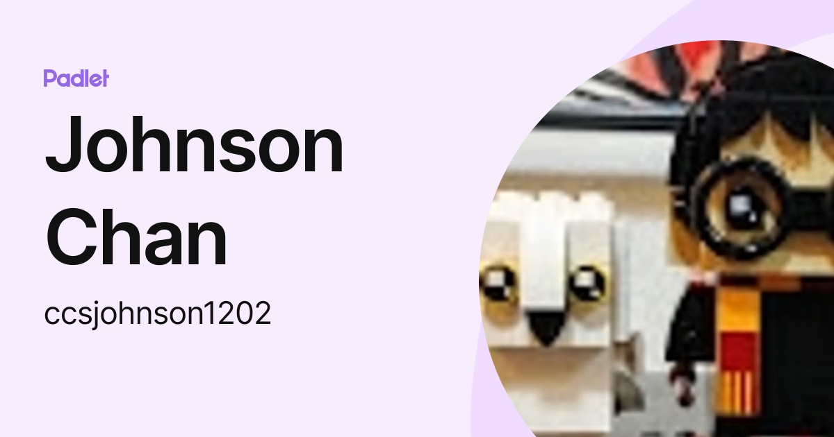 Johnson Chan (ccsjohnson1202) profile | Padlet
