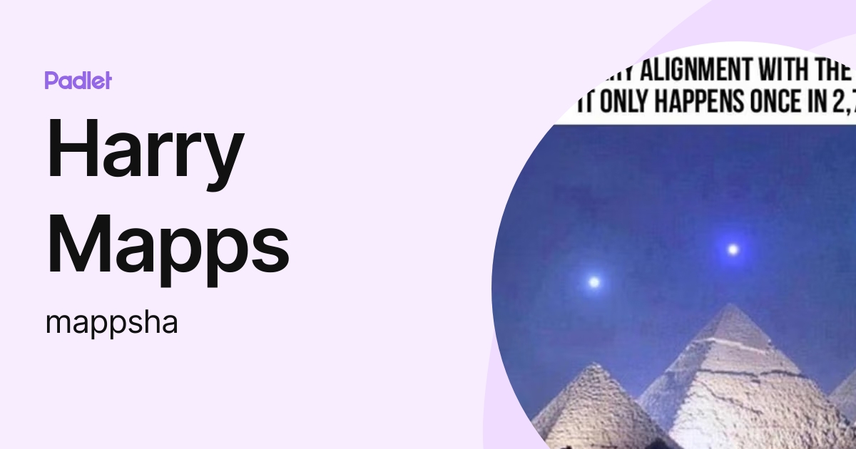 Harry Mapps (mappsha) profile | Padlet