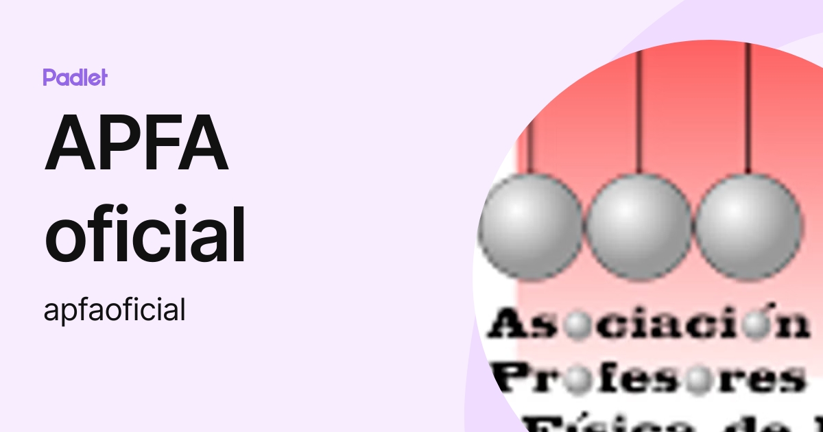 APFA oficial (apfaoficial) profile | Padlet