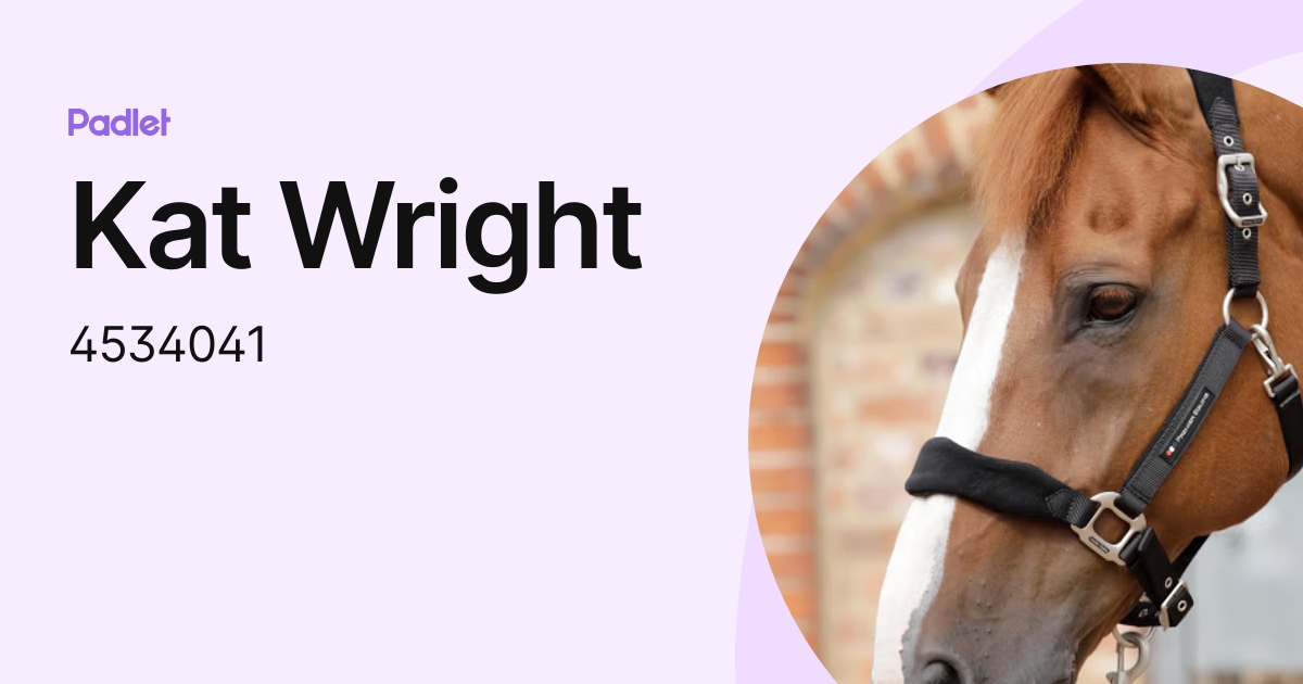 Kat Wright (4534041) profile | Padlet