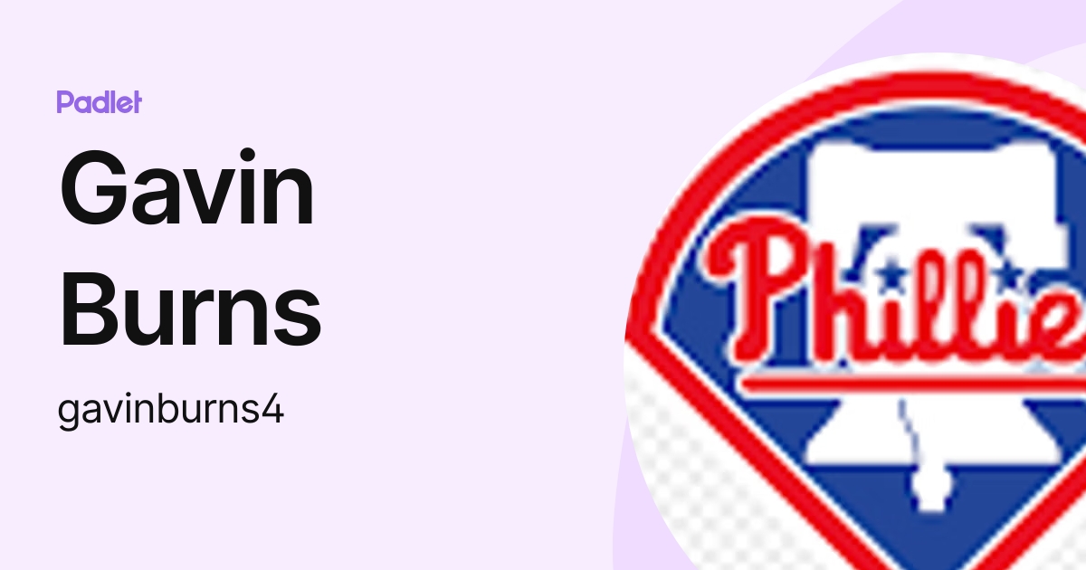 Gavin Burns (gavinburns4) profile | Padlet