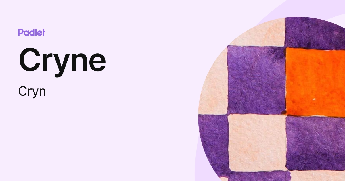 Cryne (Cryn) profile | Padlet