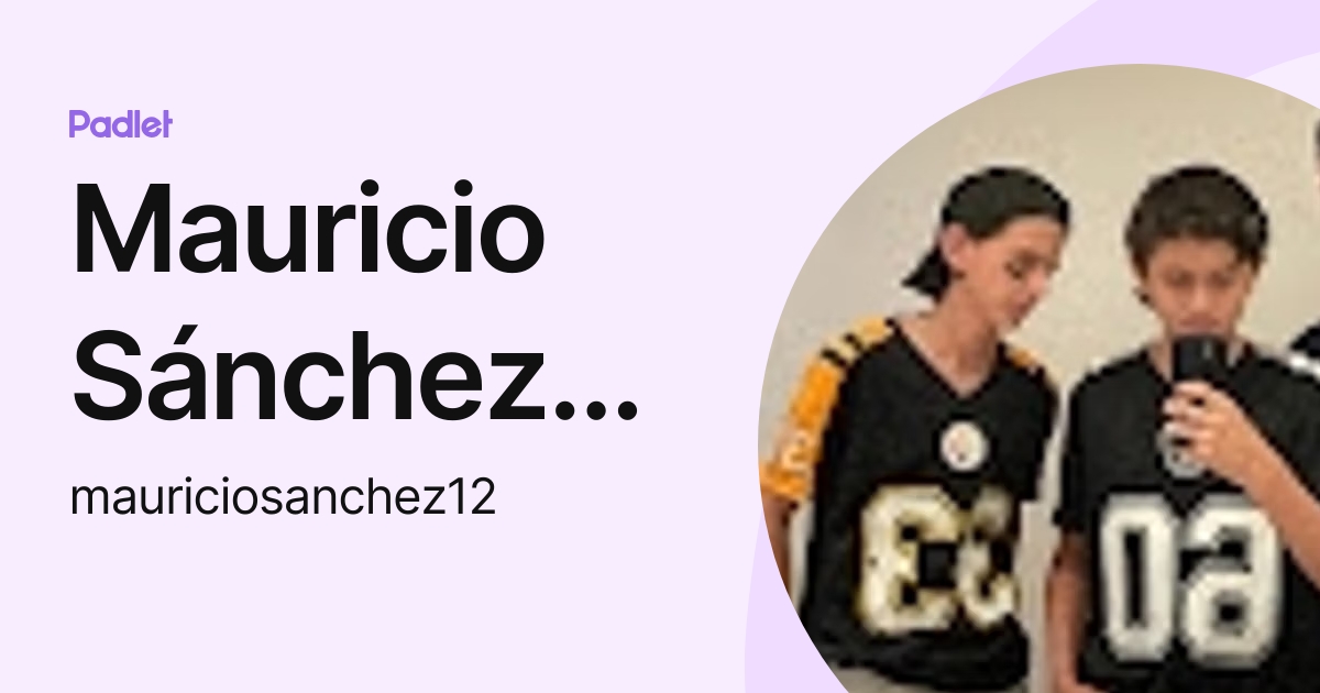 Mauricio Sánchez Báez (mauriciosanchez12) profile | Padlet