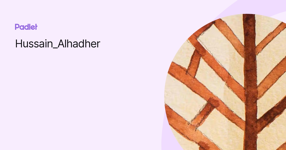 Hussain_Alhadher profile | Padlet