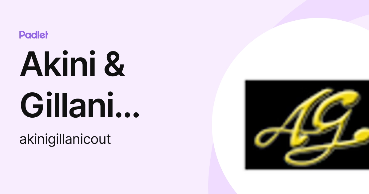Akini & Gillani Couture (akinigillanicout) profile | Padlet