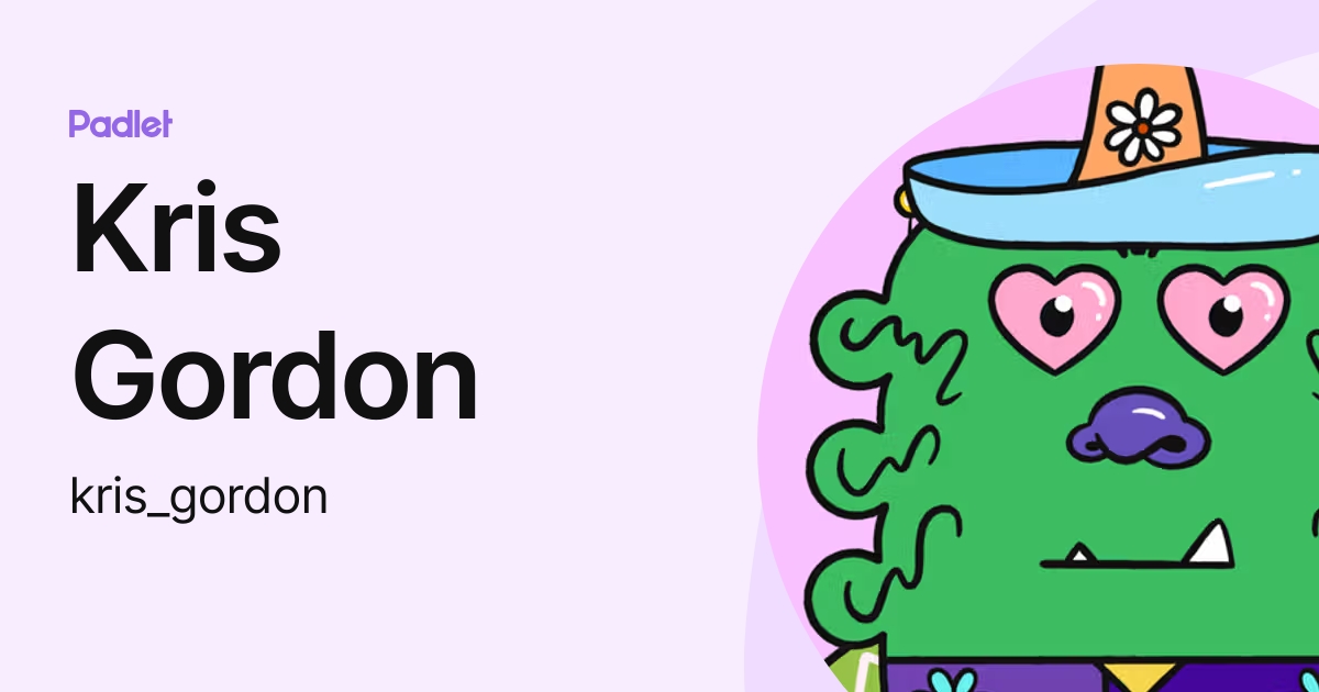 Kris Gordon (kris_gordon) profile | Padlet