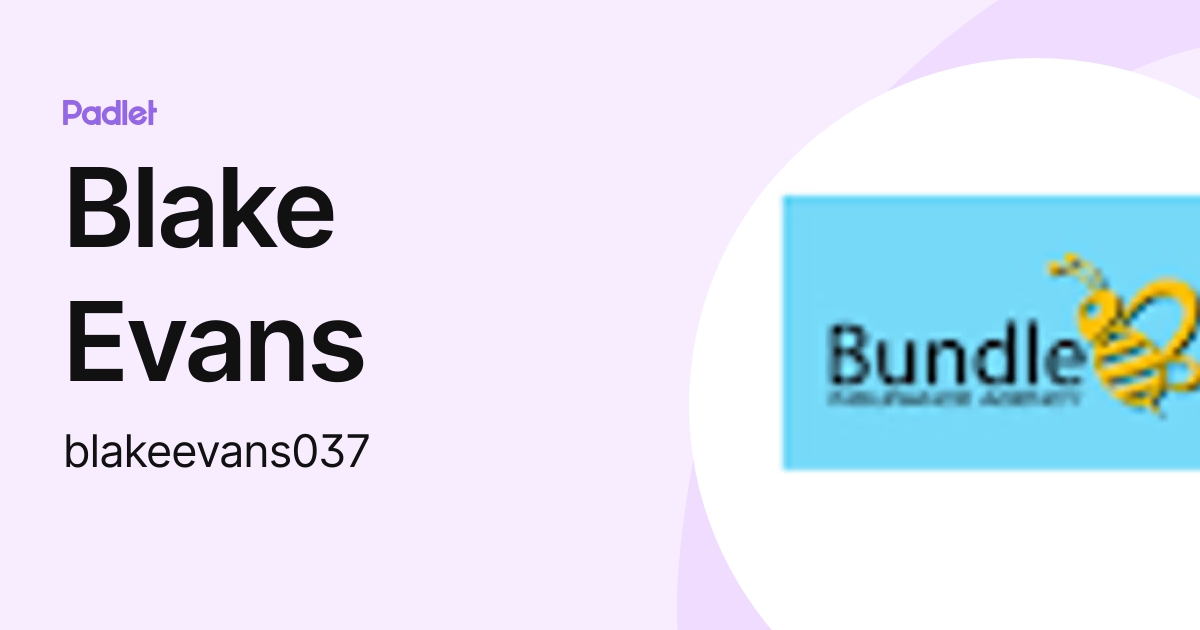 Blake Evans (blakeevans037) profile | Padlet