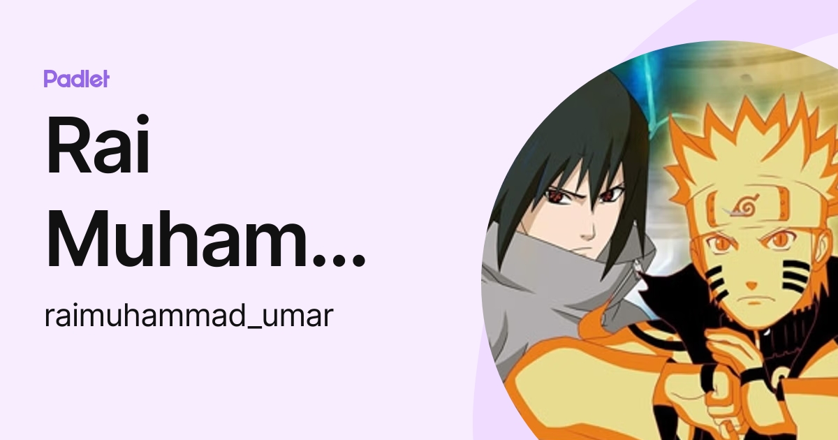Rai Muhammad Umar (raimuhammad_umar) profile | Padlet