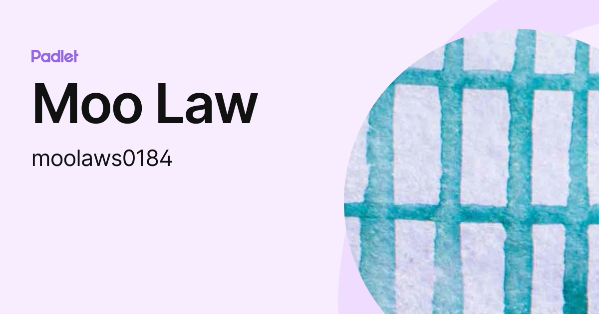 Moo Law (moolaws0184) profile | Padlet