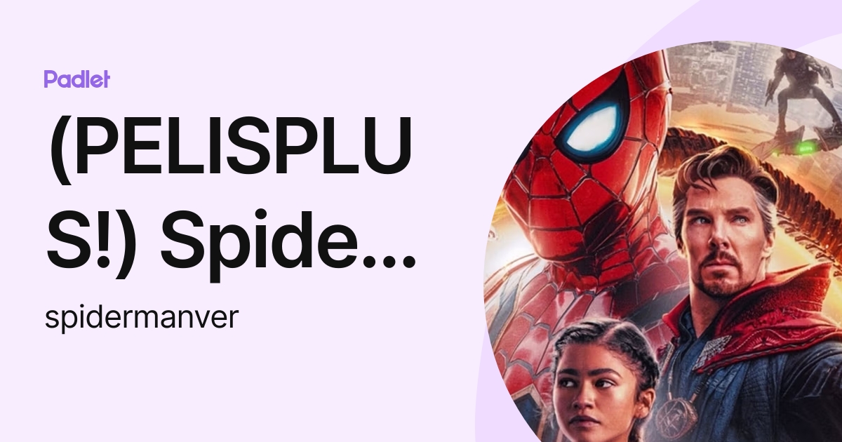 (PELISPLUS!) Spider-Man: No Way Home (2021) Película Completa Online Español (spidermanver ...
