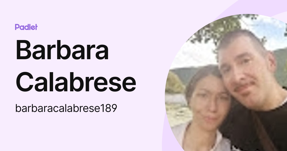 Barbara Calabrese (barbaracalabrese189) profile | Padlet