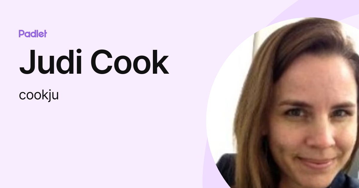 Judi Cook (cookju) profile | Padlet