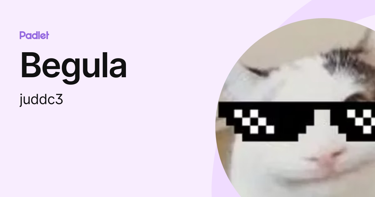 Begula (juddc3) profile | Padlet