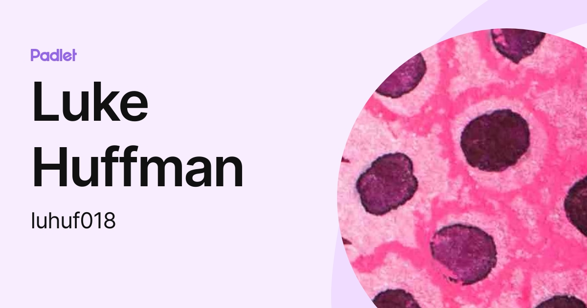 Luke Huffman (luhuf018) profile | Padlet