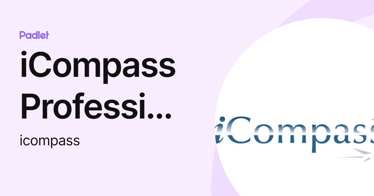 iCompass Professional Advisors (icompass) profile | Padlet