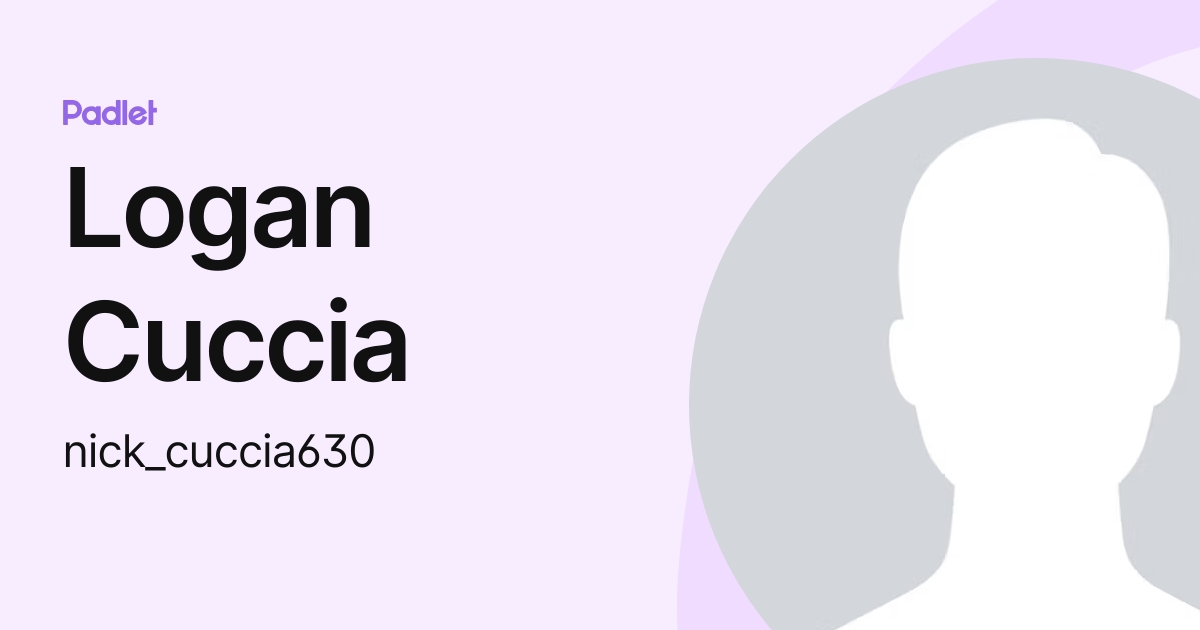 Logan Cuccia (nick_cuccia630) profile | Padlet