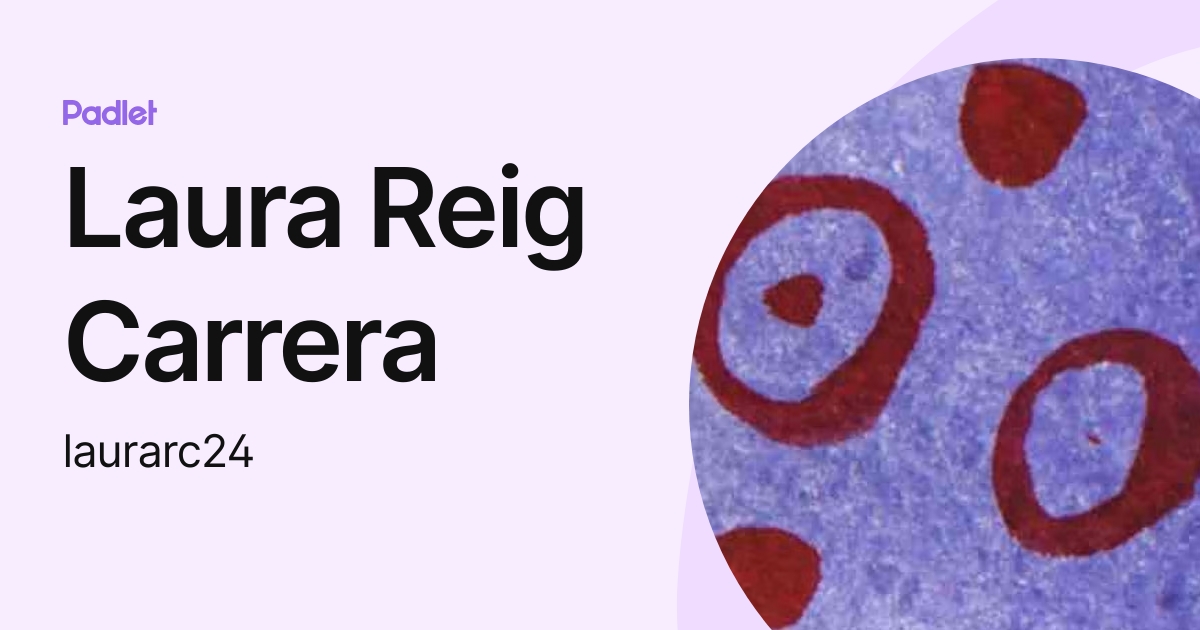 Laura Reig Carrera (laurarc24) profile | Padlet