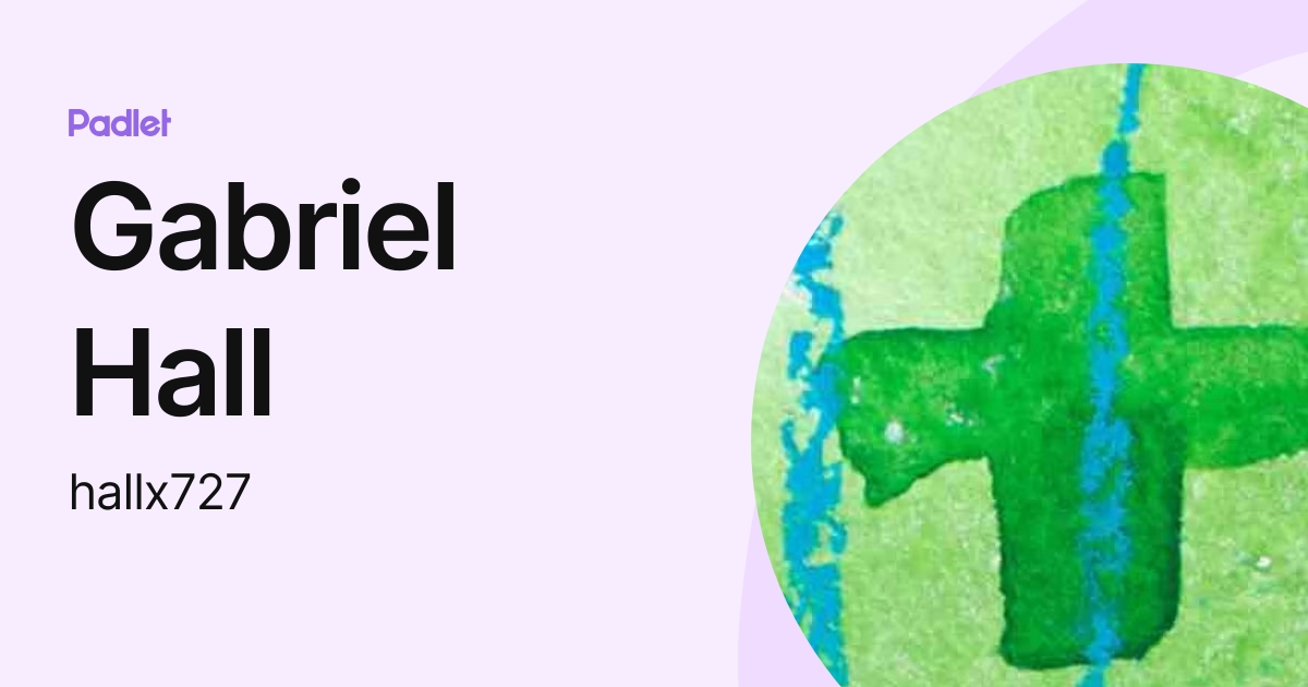 Gabriel Hall (hallx727) profile | Padlet