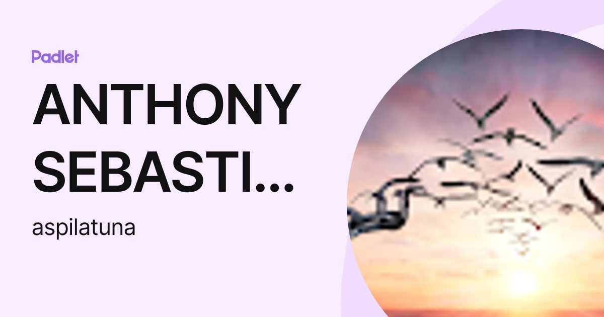 ANTHONY SEBASTIAN PILATUÑA GUASUMBA (aspilatuna) profile | Padlet