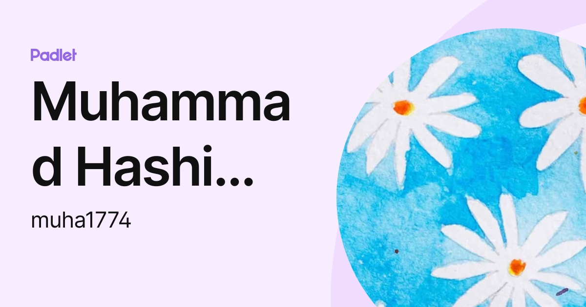 Muhammad Hashim Muaz Malik 3A Åløkkeskolen (muha1774) profile | Padlet