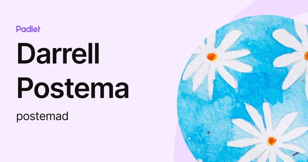 Darrell Postema (postemad) profile | Padlet