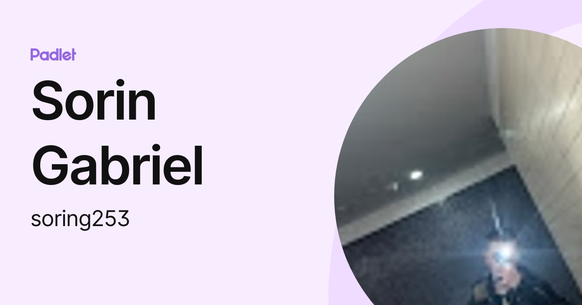 Sorin Andrei (soring253) profile | Padlet