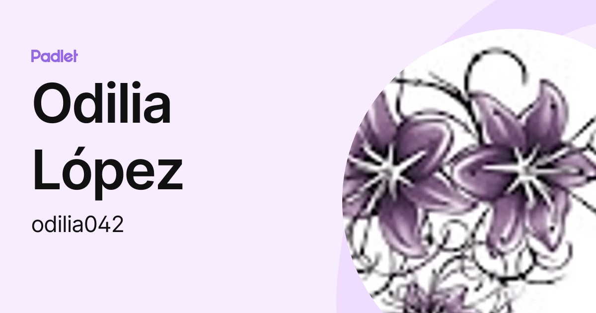 Odilia López (odilia042) profile | Padlet