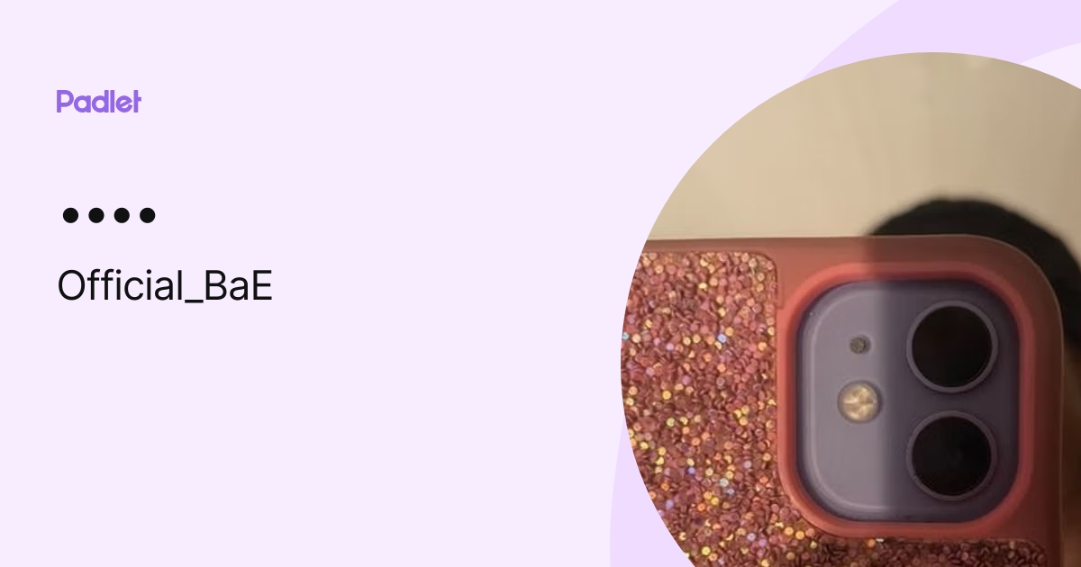 Official_BaE) profile | Padlet