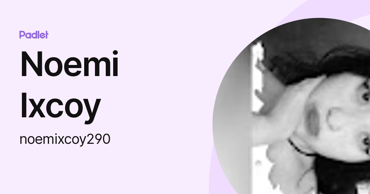 Noemi Ixcoy (noemixcoy290) profile | Padlet