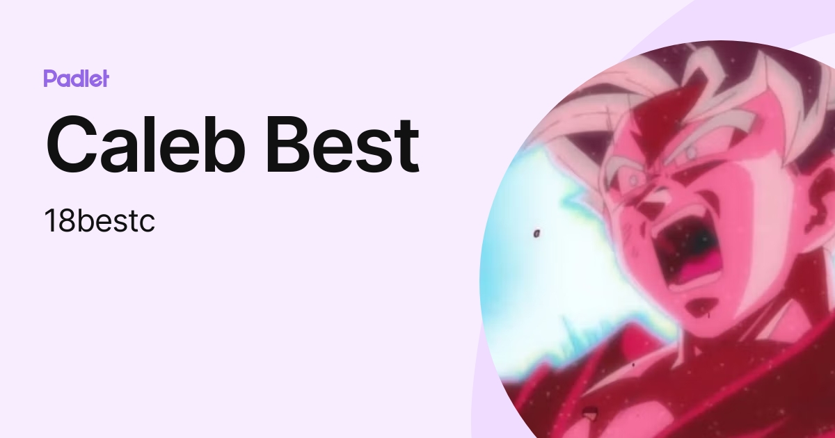 Caleb Best (18bestc) profile | Padlet