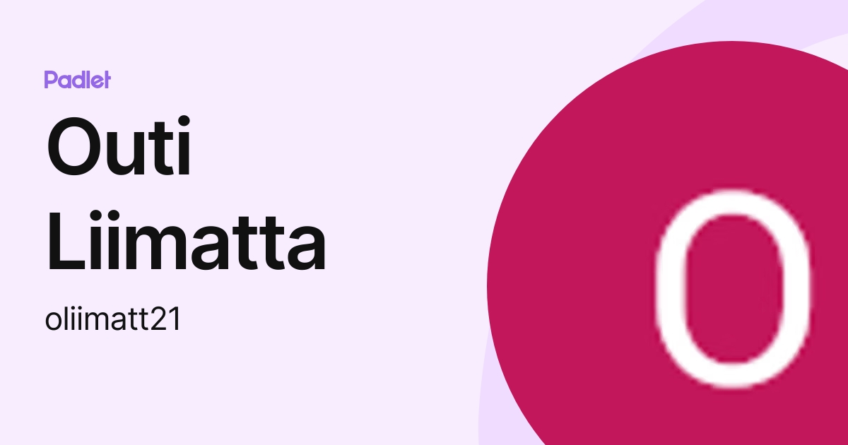 Outi Liimatta (oliimatt21) profile | Padlet