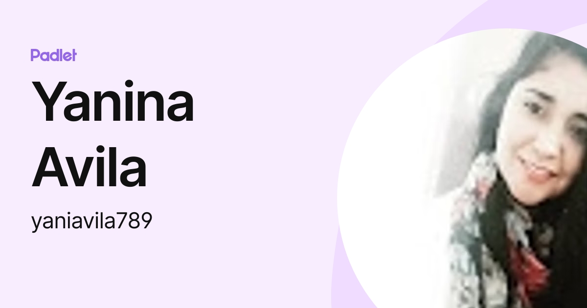 Yanina Avila (yaniavila789) perfil | Padlet