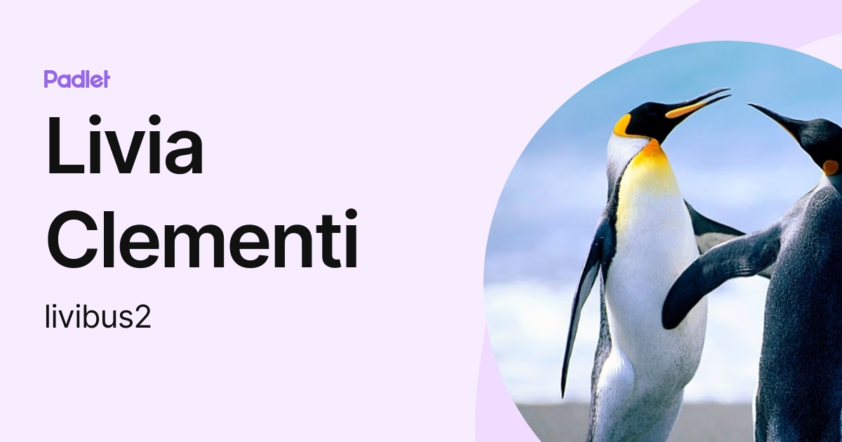 Livia Clementi (livibus2) profile | Padlet