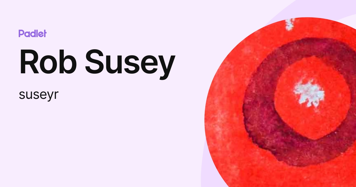 Rob Susey (suseyr) profile | Padlet