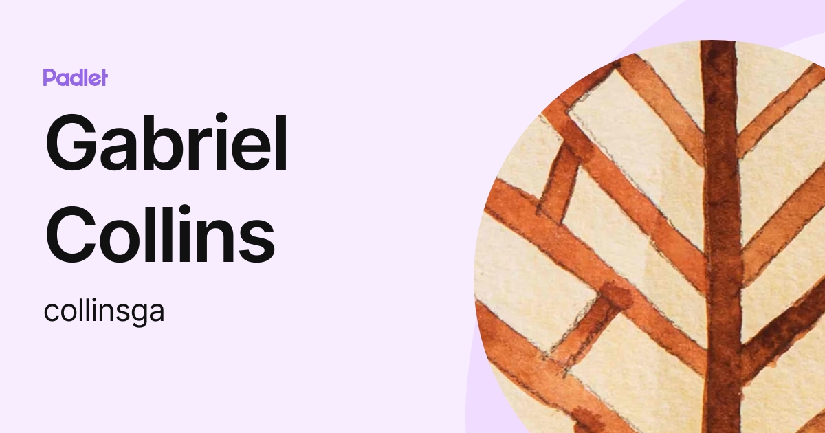 Gabriel Collins (collinsga) profile | Padlet
