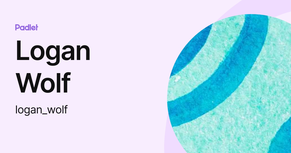 Logan Wolf (logan_wolf) profile | Padlet