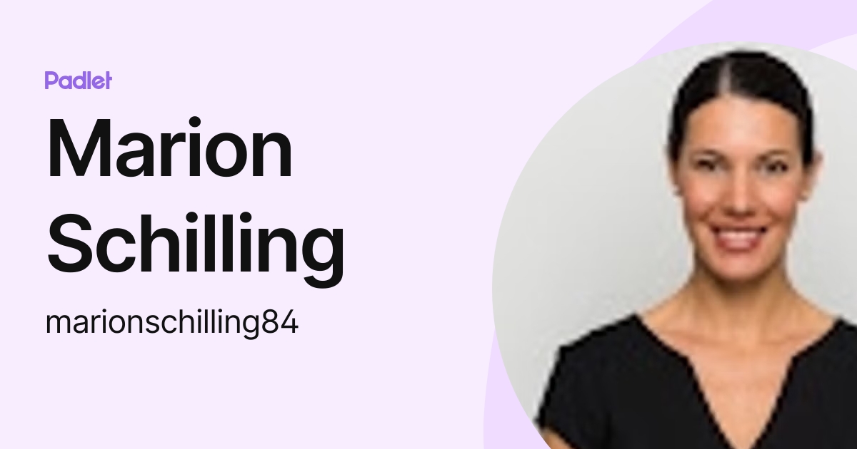 Marion Schilling (marionschilling84) profile | Padlet