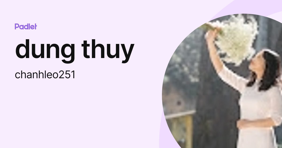 dung thuy (chanhleo251) profile | Padlet