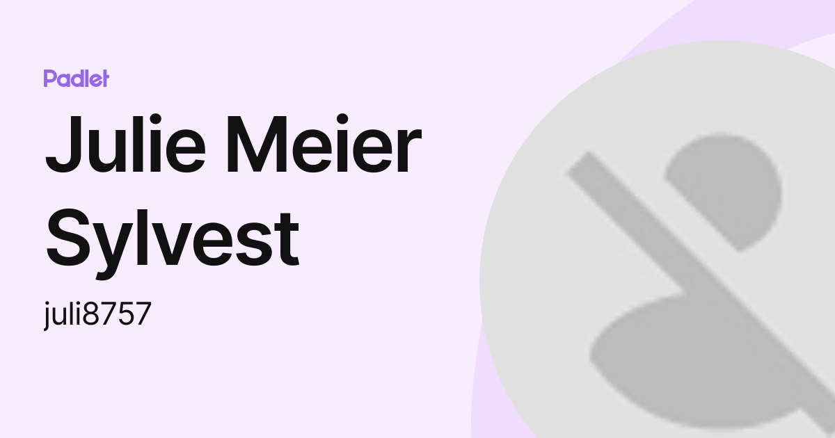 Julie Meier Sylvest (juli8757) profile | Padlet
