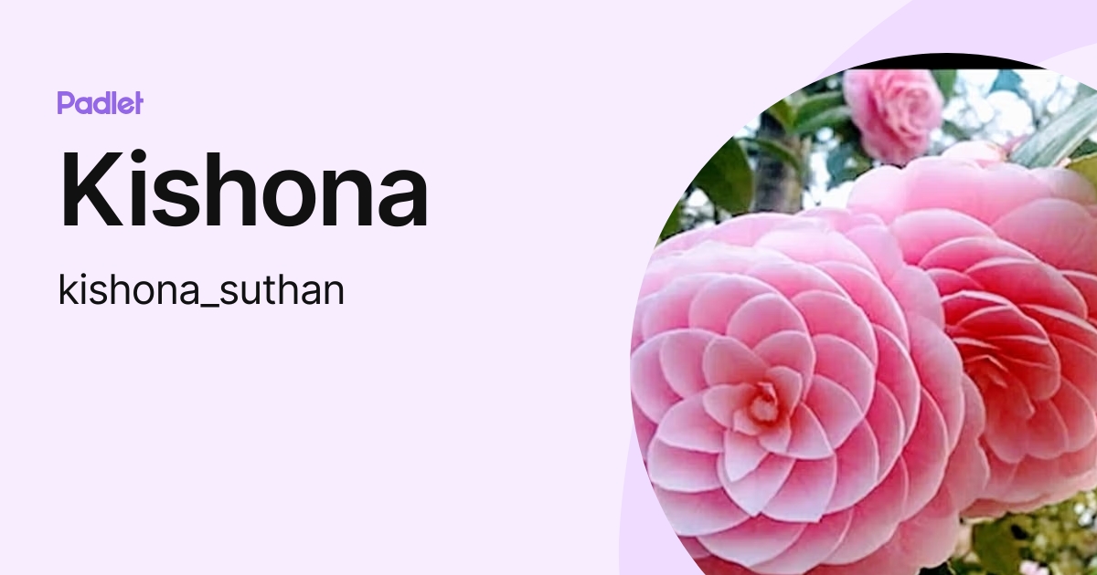 Kishona (kishona_suthan) profile | Padlet